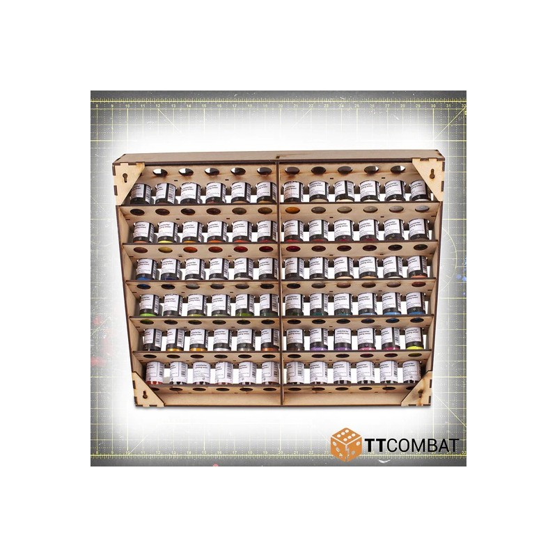 TT COMBAT & VALLEJO / ARMY PAINTER PAINT RACK 72